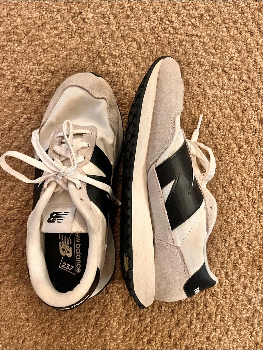 New Balance | Shoes | New Balance Sneakers In Light Gray Black And ...